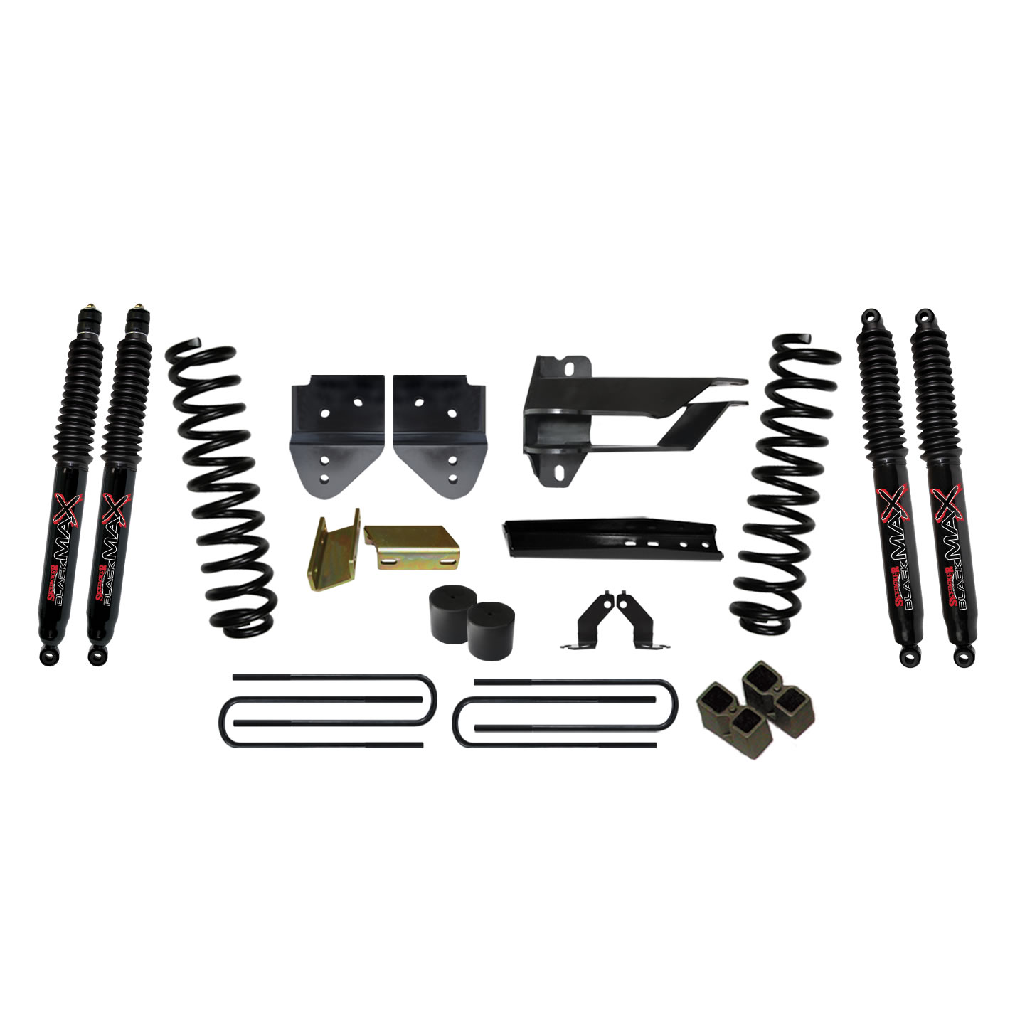 Lift Kit 4 Inch Lift 17-19 Ford F-250 Super Duty Includes Front Coil ...