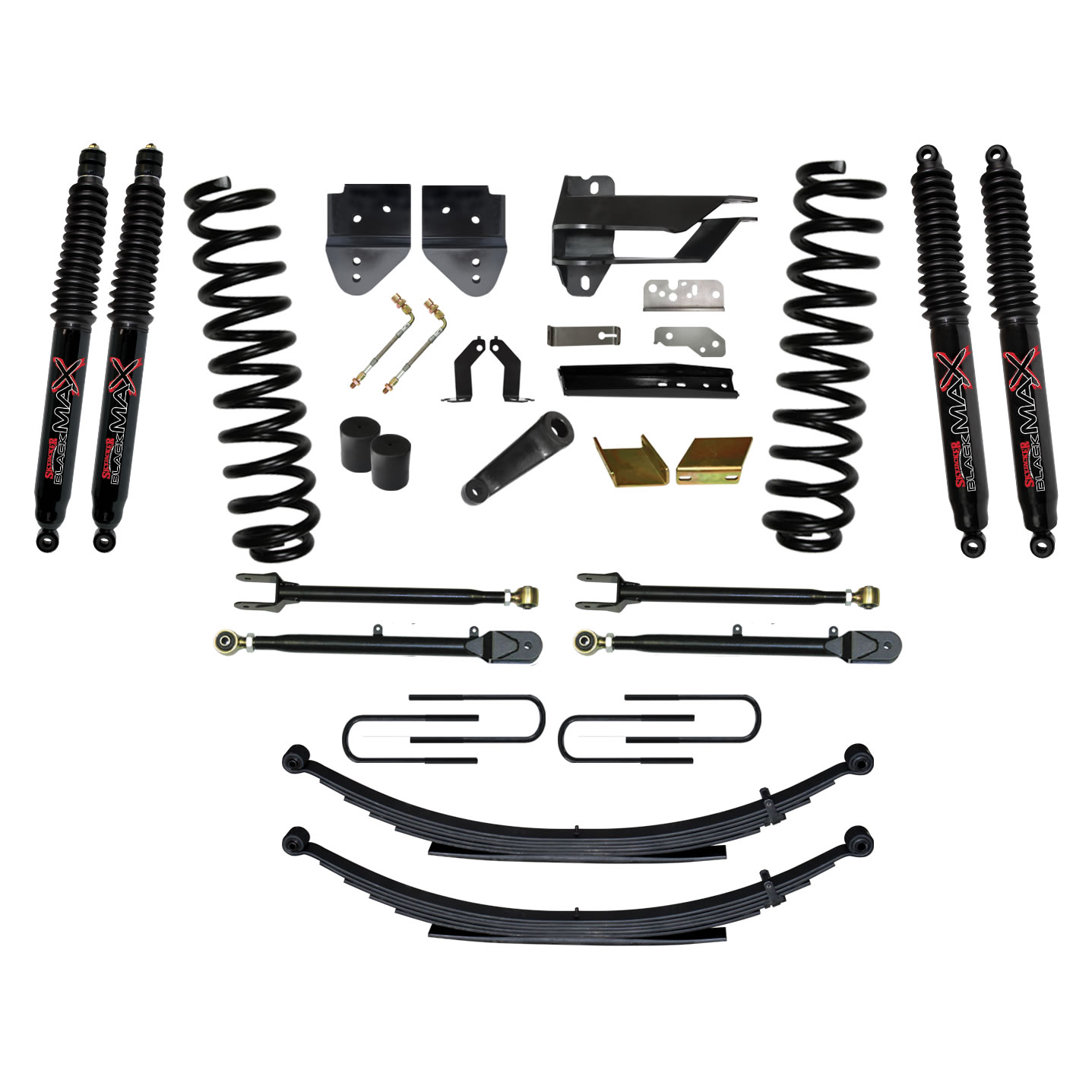 Suspension Lift Kit w/Shock 6 Inch Lift Incl. Front Coil Springs Rear ...