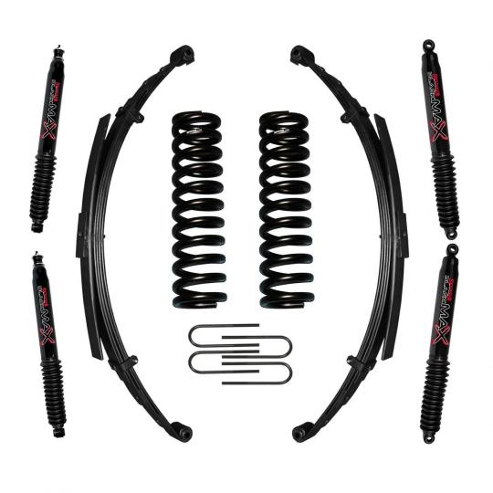 Bronco Suspension Lift Kit 75-79 Bronco w/Shock Black MAX Shocks 7 Inch ...