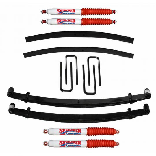 Suspension Lift Kit w/Shock 4 Inch Lift Incl. Front Leaf Springs Front ...